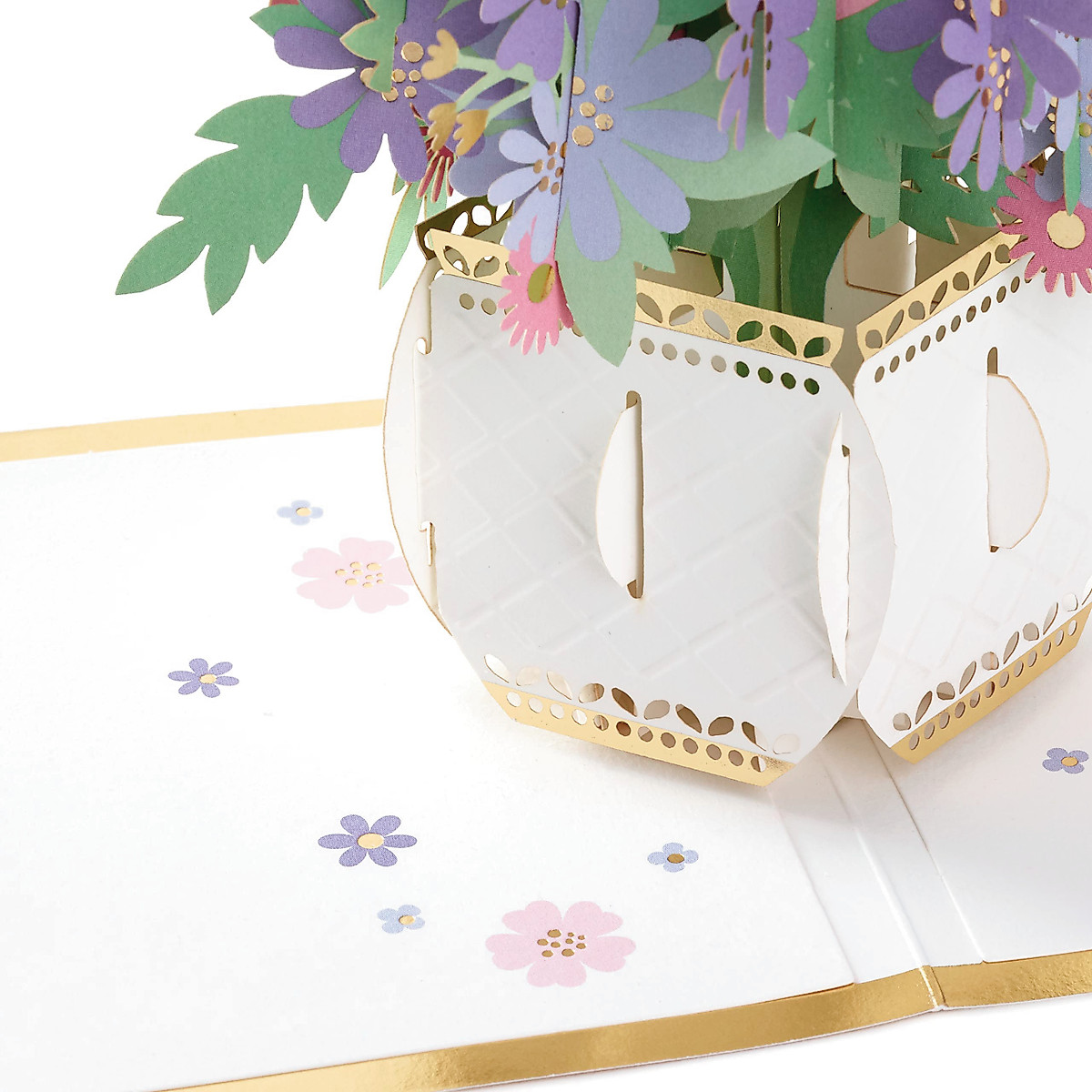 Hallmark Signature Paper Wonder Card (Flower Bouquet) for Mother's Day, Spring, Birthday, Thinking of You, Congrats, or Any Occasion