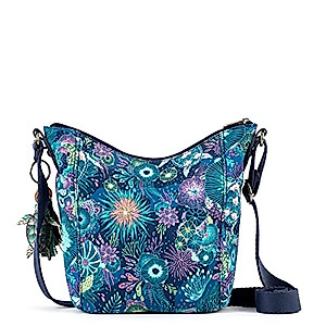 Sakroots Sequoia Eco-Twill Small Hobo, Royal Blue Seascape