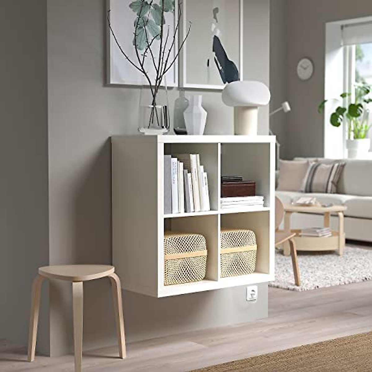 IKEA Kallax Shelf Unit, High Gloss White