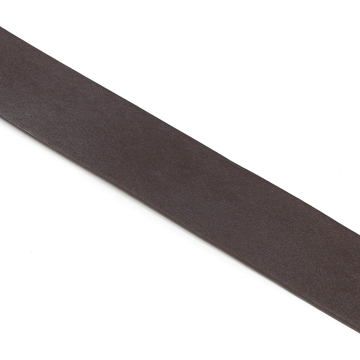 BC Belts Leather Belt Strap with Smooth Grain Finish 1.5" Wide with Snaps (Brown-M)