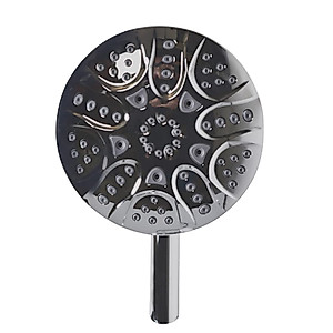 Westbrass SCH900-26 Shower Kit has Drill-Free Adjustable Slide Shower Bar with Diverter, Round 5-Function Spray Fixed Shower Head & Hand Shower and 5 Ft. Hose, Polished Chrome