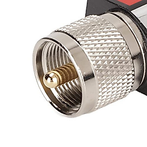 Coaxial Arrestor, PL259 Female to Male 400W Low Loss VSWR Lightning Surge Protector Coaxial Arrester for Building Antenna for Transceivers, Receivers, etc