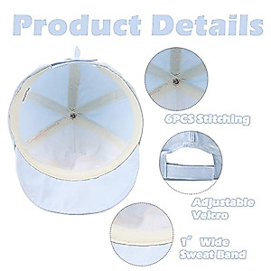 Cartoon Baby Sun Hat Summer Boys Girls Baseball Cap Infant Toddler Beach Hat Animal Pattern (6-24 Months, Light Blue Dinosaur)