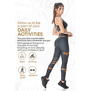 Active4U Drakon Wear Compression Leggings Pants for Women Drakon (Bat)