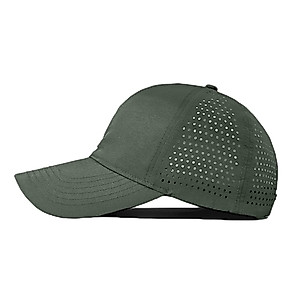 Oversize XXL Baseball Caps,Quick Dry Mesh Sports Hat for Big Heads 22"-25"，Waterproof Lightweight Running Sun Hat. (ArmyGreen)