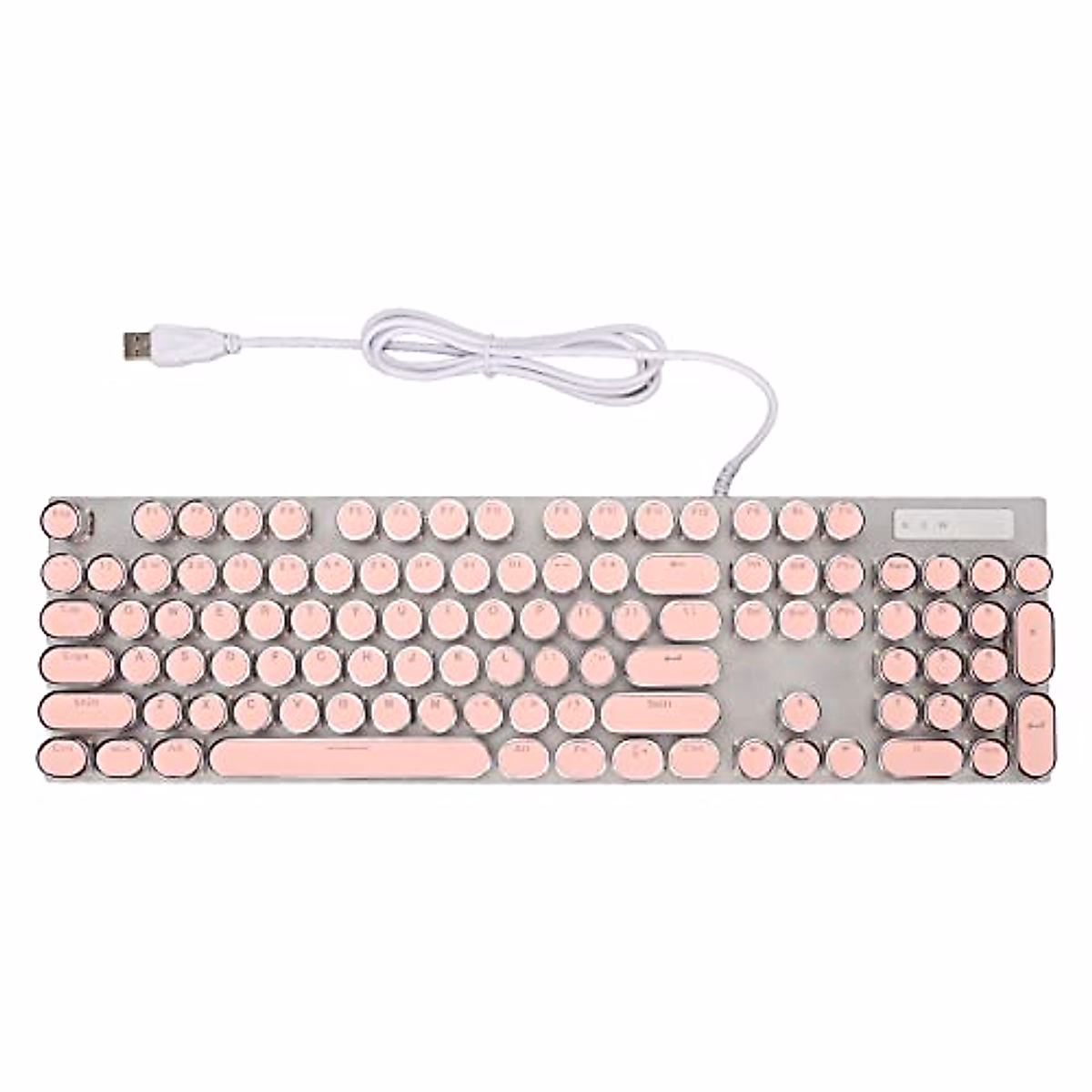 LBEC Mechanical Keyboard, ABS Material Mechanical Gaming Keyboard 104 Keys Typewriter Style Ergonomic Design (Red Switch)