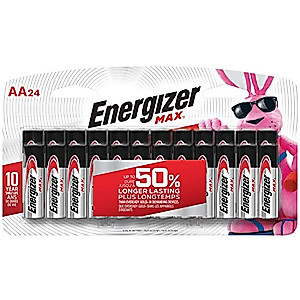 Energizer AA Batteries, Max Double A Battery Alkaline, 24 Count