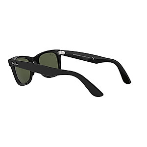 Ray-Ban RB2140 Original Wayfarer Sunglasses, Black/Green, 50 mm