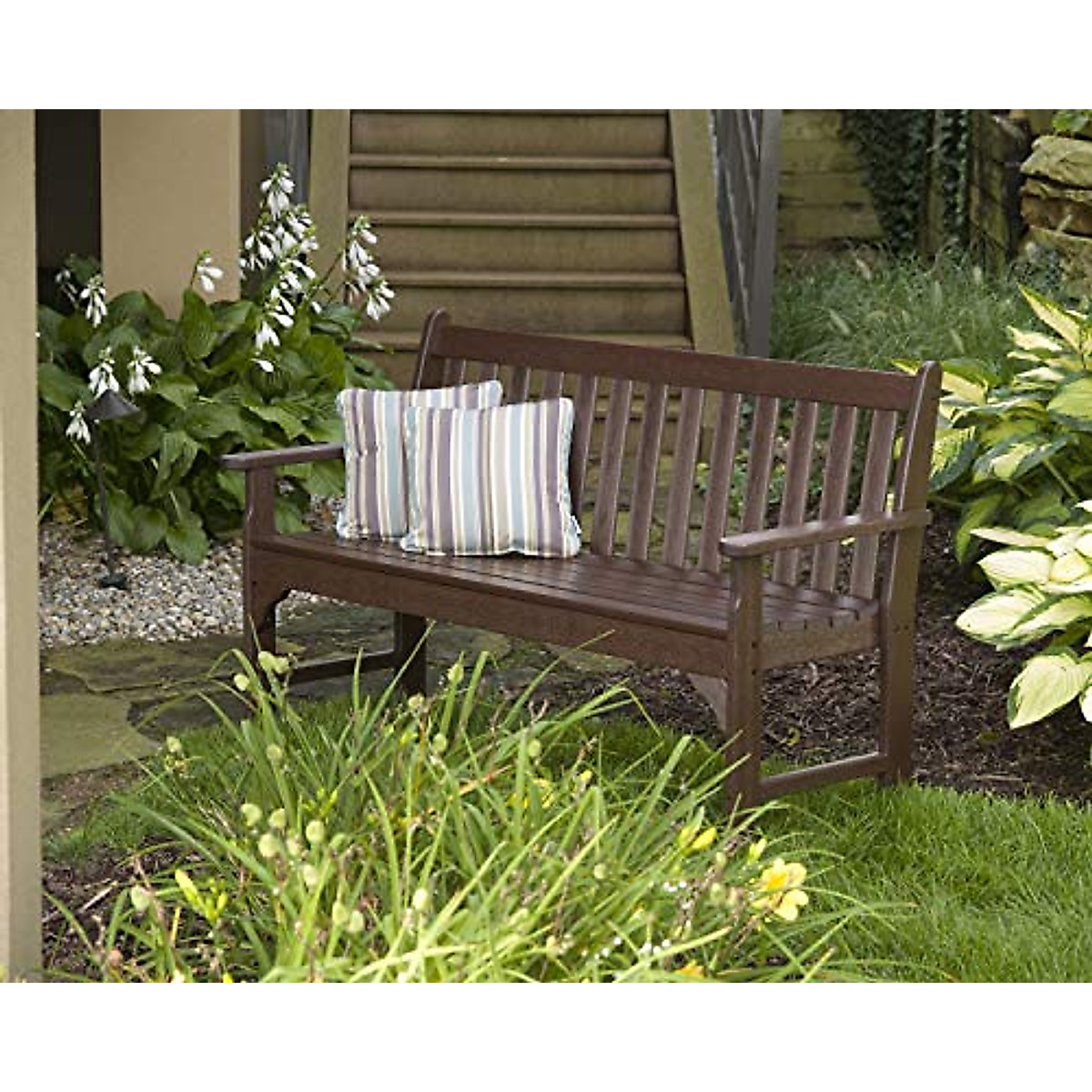 POLYWOOD GNB60MA Vineyard 60" Bench, Mahogany