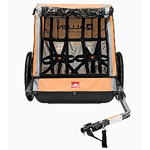 Allen Sports Hi-Viz 2-Child Bicycle Trailer, Model ET2-O, Orange