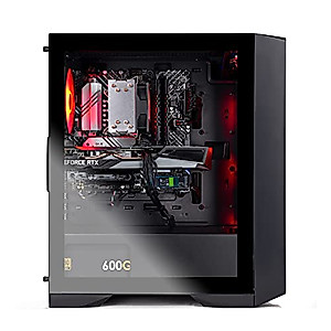 Skytech Gaming Nebula Gaming PC Desktop – AMD Ryzen 5 3600 3.6 GHz, NVIDIA GTX 1650, 500GB NVME SSD, 16GB DDR4 RAM 3200, 600W Gold PSU, 11AC Wi-Fi, Windows 11 Home 64-bit,Black