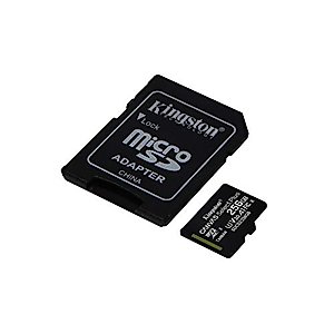 Kingston 256GB microSDXC Canvas Select Plus 100MB/s Read A1 Class 10 UHS-I Memory Card + Adapter (SDCS2/256GB)