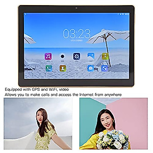 Pomya Tablet, 10.1 Inch HD Display Tablet for 5.1, 1GB RAM 16GB ROM WiFi Tablet Supports Small Memory Card, 8 Core 3G Network Tablet for Daily Life