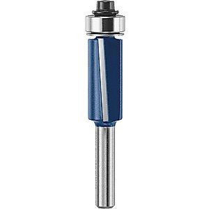 BOSCH 85266SM 1-Piece 1/2 In. x 1 In. Carbide Tipped 2-Flute Shear Trimming/Cutout Router Bit