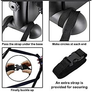 Mini Exercise Bike, himaly Under Desk Bike Pedal Exerciser Portable Foot Cycle Arm & Leg Peddler Machine with LCD Screen Displays