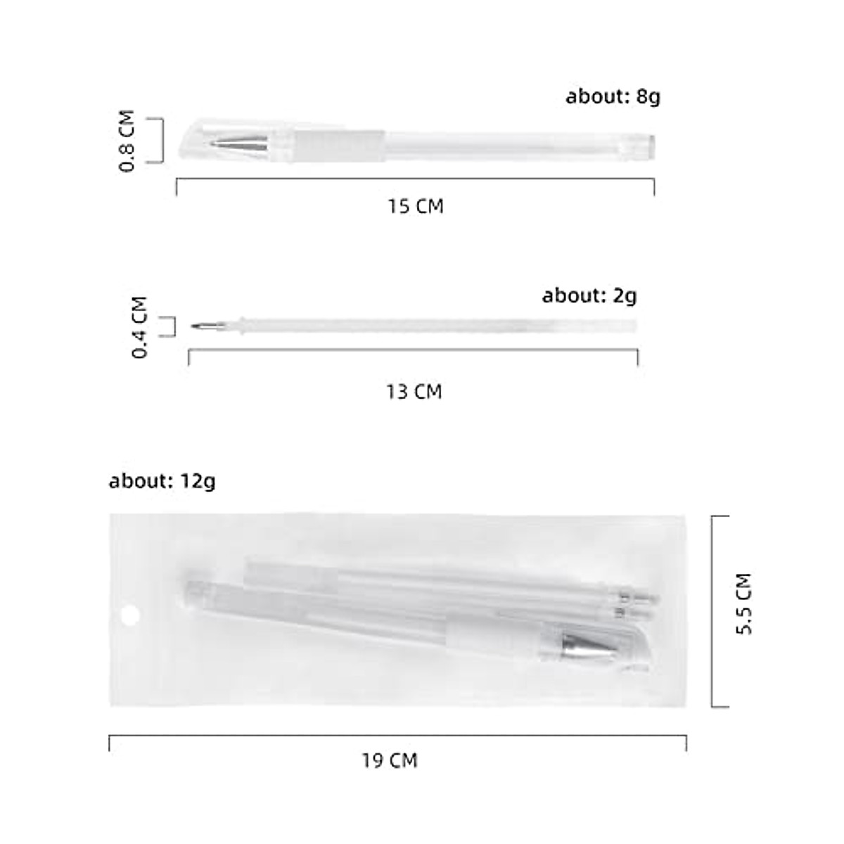 TEONEI Eyebrow microblading Marker Pen,Skin Marker Pen,Eyebrow Permanent Makeup Position Mapping Mark Tools (White)