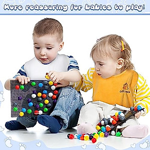 Newwiee 6 Pcs 20 x 16 Inch Baby Bibs with Snaps Unisex Toddler Bibs for Feeding Water Absorbent Bibs Adjustable Toddler Soft Bib for Baby Toddler Drooling Feeding Eating