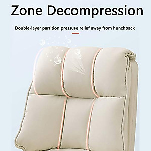 Chair Office Chair Ergonomic Swivel Pink Faux Leather Swivel Chair Comfort Office Chair Adjustable Height 360° Swivel Computer Desk Chair, with Footrest and Side Pockets for Living Room, Bedroom