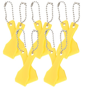 MILISTEN 10pcs Plastic Spatula Plastic Keychain Adhesive Stickers Scratch off Tool for Lottery Tickets Plastic Scraper Tool Keychain Gasket Scraper Lottery Scratcher Tools Sticker Scraper