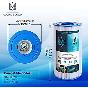 Alford & Lynch - Replacement Pool Filter Cartridge - Compatible with; Hayward C900 | CX900RE | PA90 | Unicel C-8409 | Filbur FC-1292.