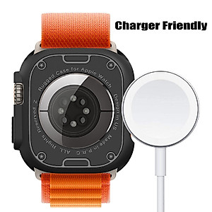 Botomore Compatible with Apple Watch Ultra Case 49mm, [NO Screen Protector] Military Grade Matte Rugged Bumper Shockproof Cover for iWatch