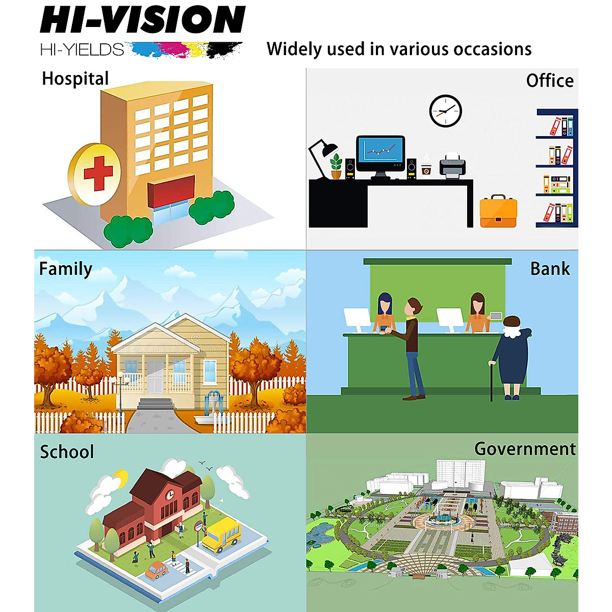 HI-Vision Compatible CLI-42 CLI42 16 pcs Set Ink Tank Replacement for Professional Inkjet PIXMA PRO-100 Black Cyan Yellow Magenta Photo Cyan Photo Magenta Gray Light Gray 6384B007 Multi Colors