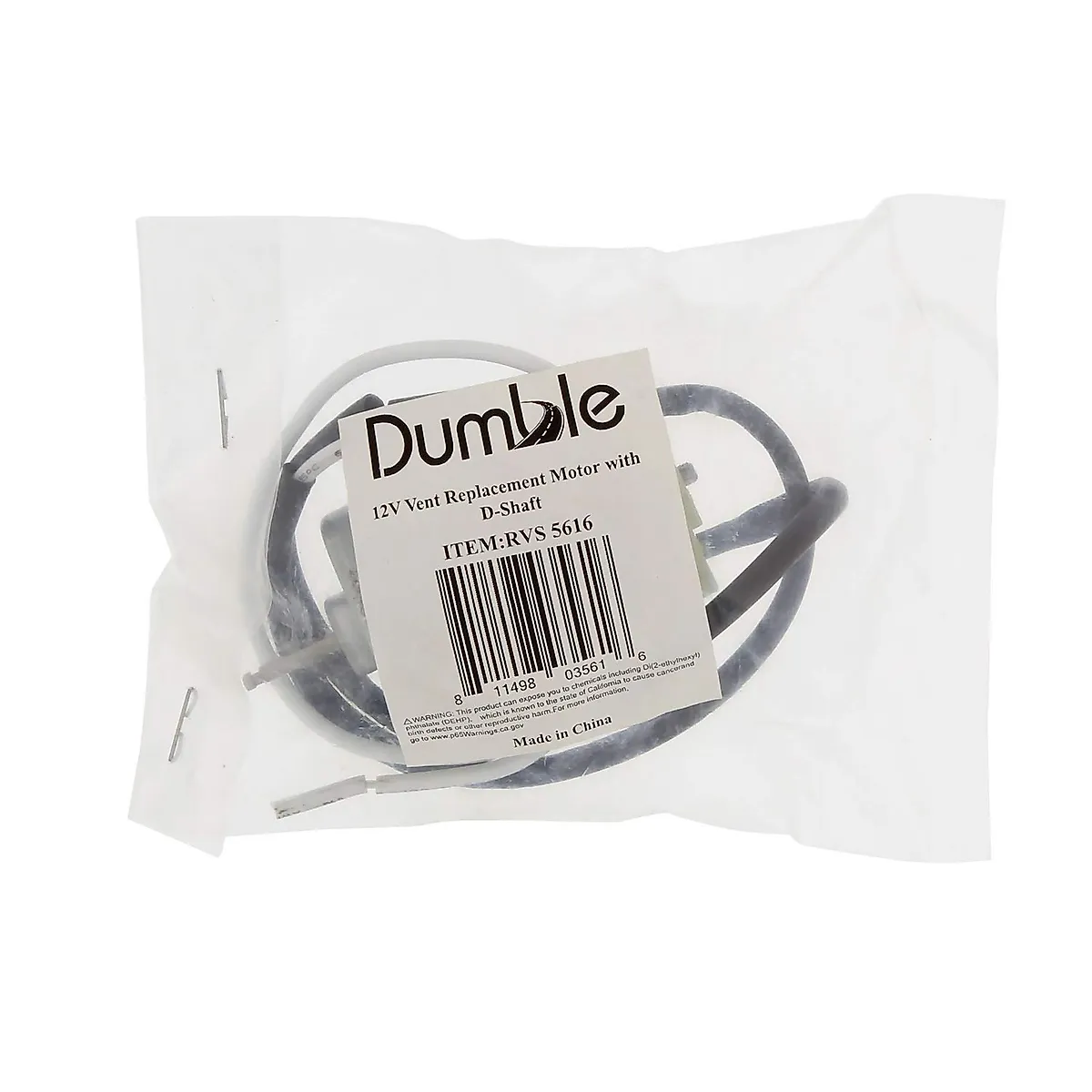 Dumble 12V RV Vent Fan Motor Replacement with D-Shaft – RV Fan Motor, Camper Vent 12 Volt Motor, RV Exhaust Fan Motor