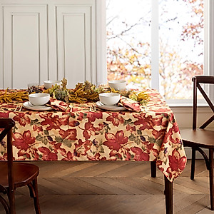 Elrene Home Fashions Harvest-Festival Fall Printed Tablecloth, 52" x 52", Square