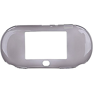 TPU Protective Silicone Case Skin Cover Shell for Playstation PS Vita 2000 PSV 2000 (Clear Black)