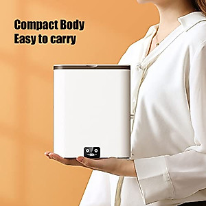 Natudeco 4.5L Mini Washing Machine USB Large Capacity Portable Bucket Washing Machine Socks Towel Washing Tools for Hotel Apartment Dormitory