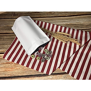 100 Pack 5.5x7.8 Inches Matte White and 100 Pack 6.3x9.4 Inches Matte Black Mylar Stand Up Bags