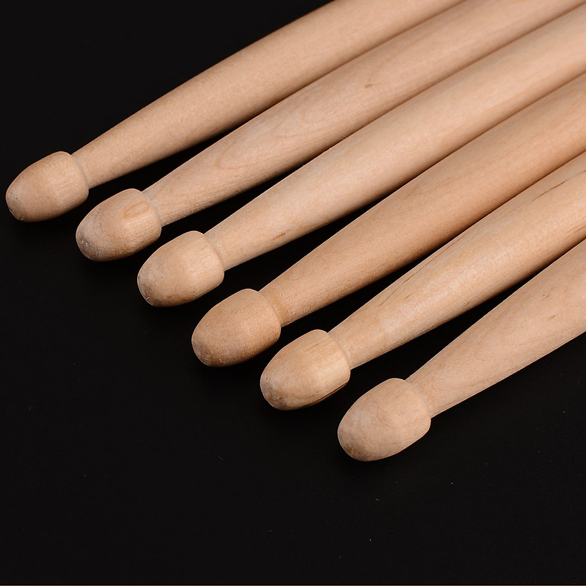 7a Drum sticks Wood Tip 7a drumsticks Maple drum sticks for kids youth (2 Pair Maple 7A Drumstick)