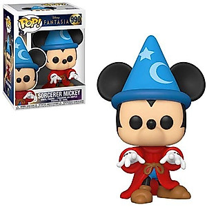 Funko Pop! Disney: Fantasia 80th Anniversary - Sorcerer Mickey Vinyl Figure (Bundled with Compatible Box Protector Case), Multicolor, 3.75 inches