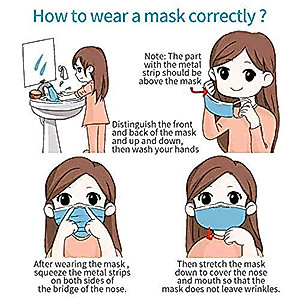 50Pack blue comfortable come with independent package boxes