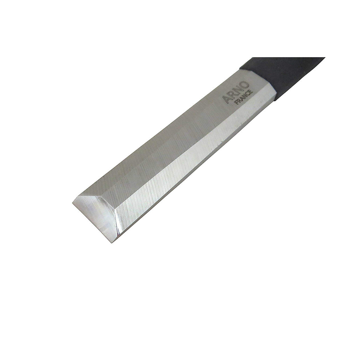 Arno 467894 Solid Steel French Timber Framing Slick Chisel 20 mm (3/4 Inch) Wide x 10-1/2 Inches Long RC 58-60 PVC Dipped Handles