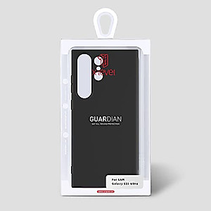 X-level Samsung Galaxy S23 Ultra Case Slim Fit Soft TPU Ultra-Thin [Guardian Series] S23 Ultra Phone Back Cover Light Protective Matte Finish Coating Cases-Black