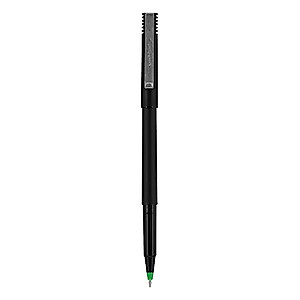 UNI 60154 Uni-Ball Roller Pen Rollerball, Green, Micro 12 pk