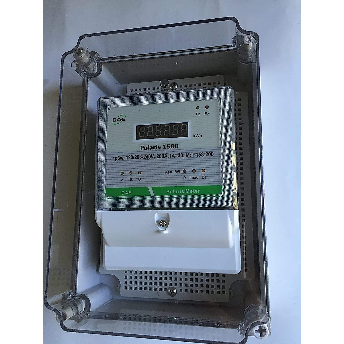 DAE P153-200 KIT, UL kWh Smart Submeter, 1 phase 3 wire (2 hot wire, 1 neutral), 200A, 120/240v, 2 Split Core CTs, RS485