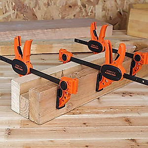 Jorgensen 6" Spreader/Bar Clamp Set, 4-pack,One-Hand Light Duty E-Z Hold Clamp/Spreader, 99216A