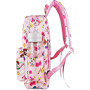 Roffatide Anime Sailor Moon Backpack Tsukino Usagi Luna Artemis All Over Print Girls School Bag Chibi Moon Laptop Backpack