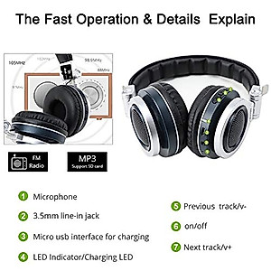 Hisonic HS1709 Open Back Wireless Stereo Bluetooth Noise Cancelling Headphones