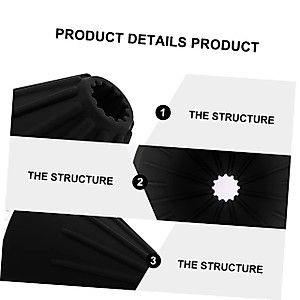 Homoyoyo 2 Pcs Coffee Funnel Durable Coffee Cafeteras Expresso Home Coffee Filter Coffee Filter Cup Silicon Tea Coffee Filter Reusable Coffee Filter Espresso Black