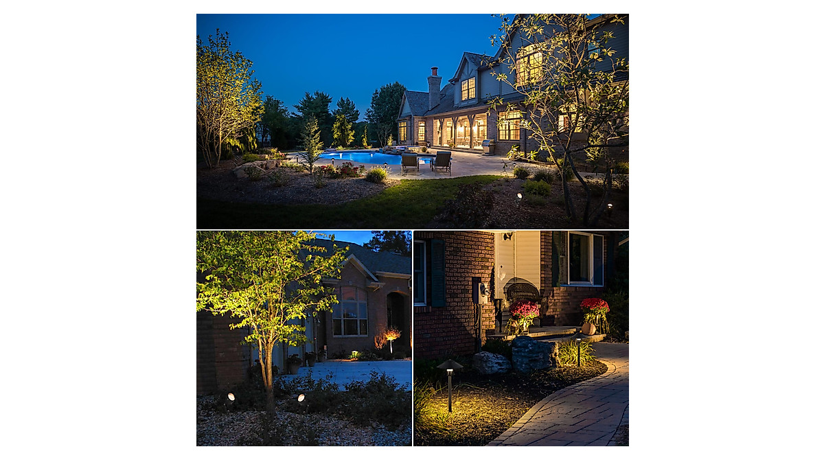 SUNVIE LED Landscape Lights - 12 Pack for Your Yard