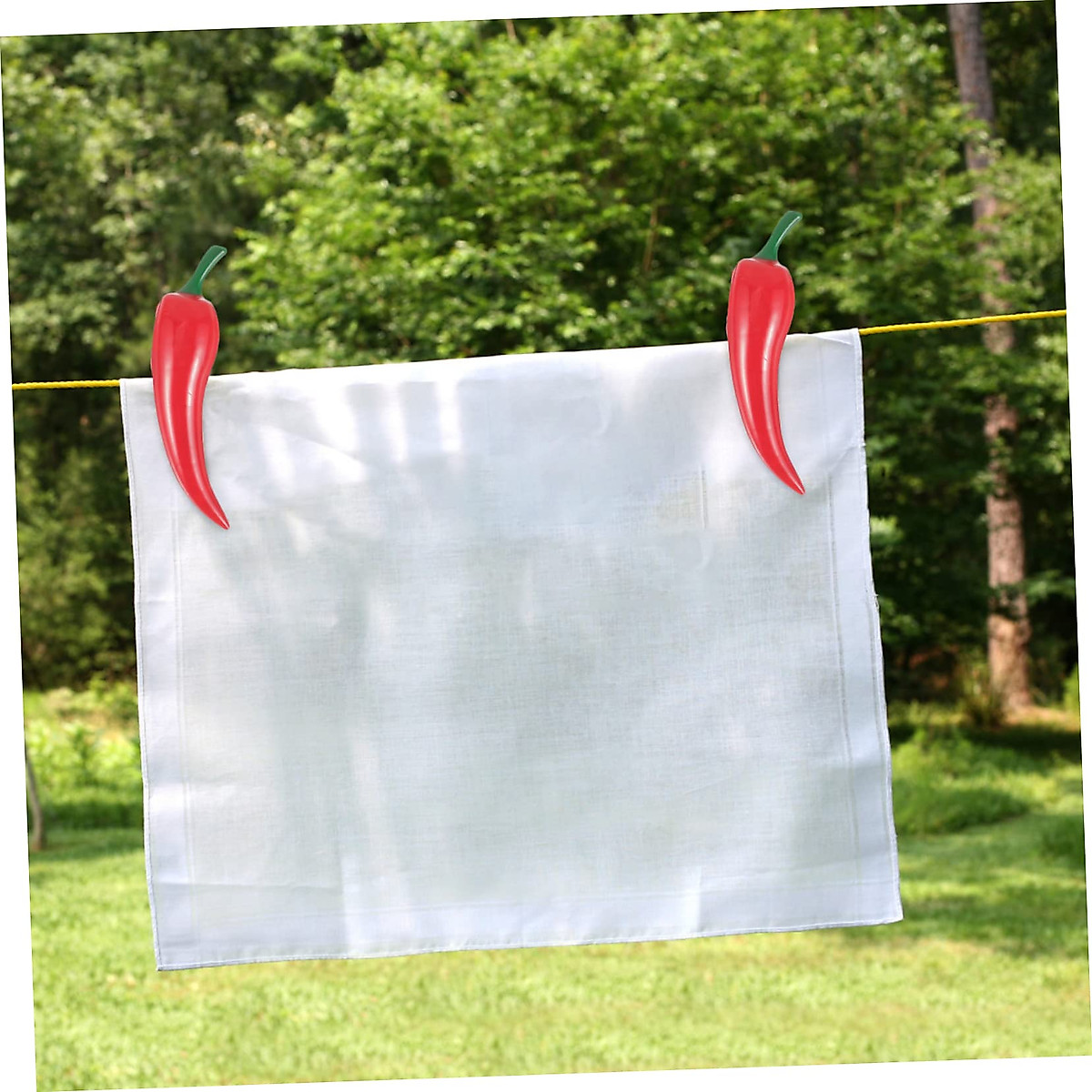 Beatifufu 4Pcs Portable Pepper Shaped Beach Towel Clips Chair Holders for Beach Towels Holiday Pool Accessories Multipurpose Towel Holders for Secure Towel Placement