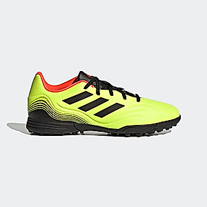 adidas Copa Sense.3 Turf Soccer Shoe, Team Solar Yellow/Black/Solar Red, 4.5 US Unisex Big Kid