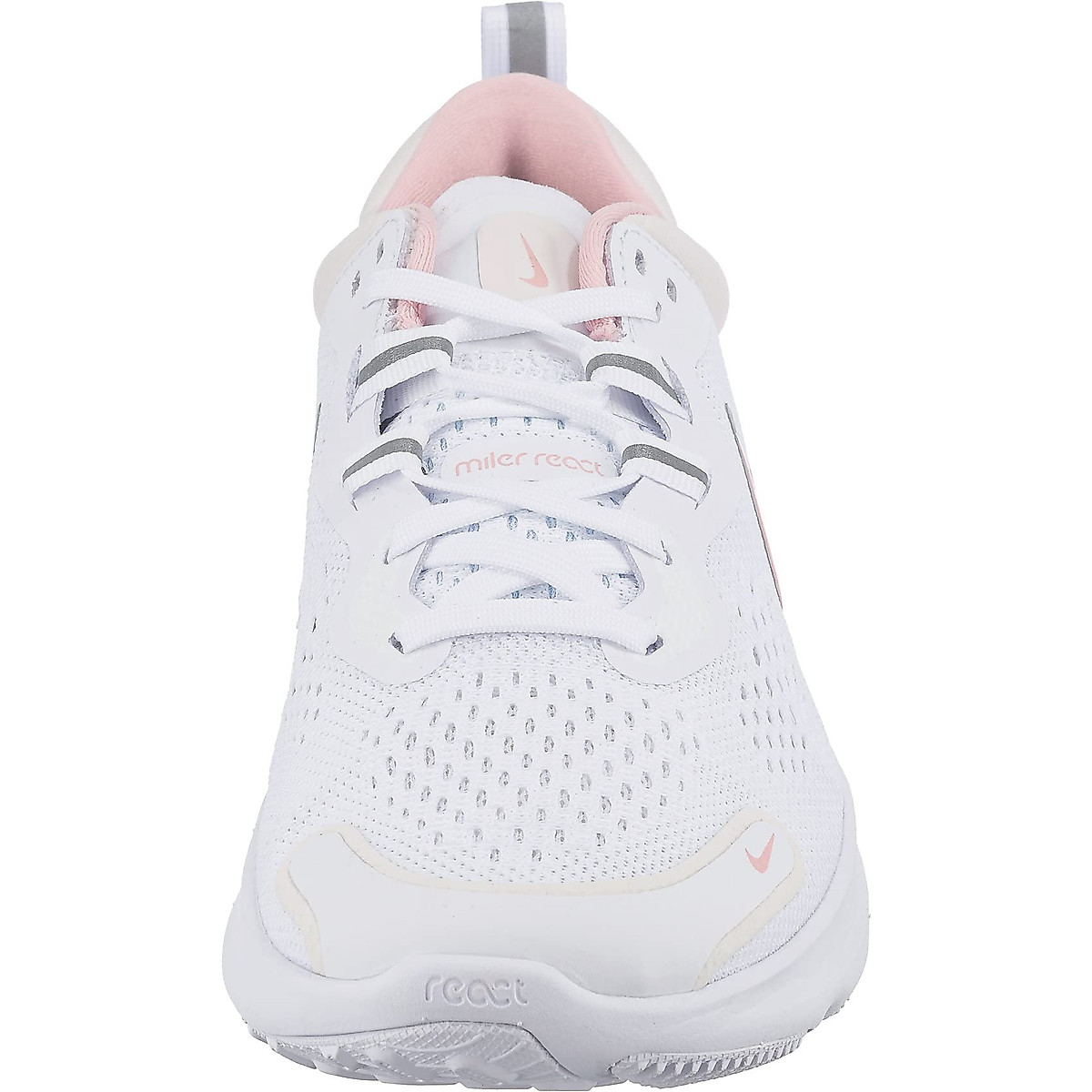 Nike Women's Low-Top Sneakers, White Pink Glaze Light Soft Pi, 8.5 US