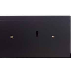 kieragrace Kian Wall Shelf with Five Pegs - Black, 24" by 5.25"