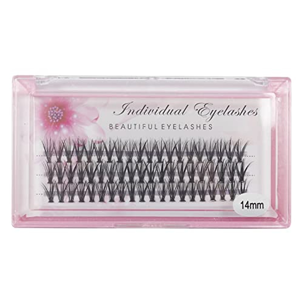 Bodermincer Grafting False Eyelashes 20D Soft 0.07 C Curl Lash Clusters Lash Extension Kit Individual Eyelashes Silk False Eye Lashes Extensions (14mm)