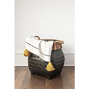 EAST at MAIN Tigris Woven Baskets, Black and Brown