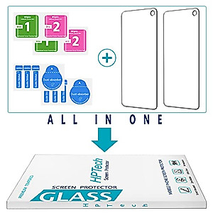 HPTech [2-Pack] Screen Protector For Samsung Galaxy S10e [with Camera hole] Tempered Glass, Anti Scratch, Bubble Free, Case Friendly